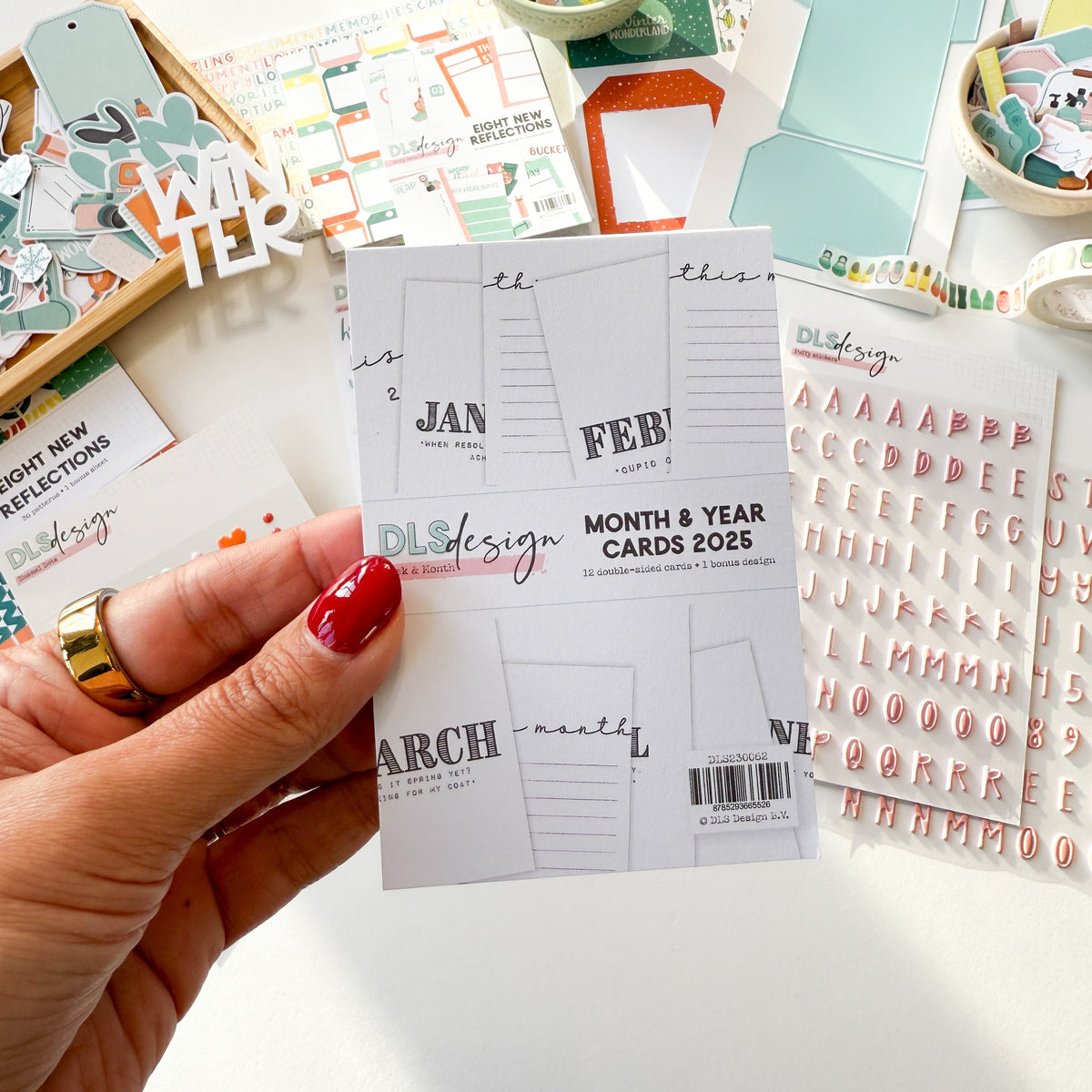 Month & Year 3x4" Cards 2025 – DLS Design Wholesale