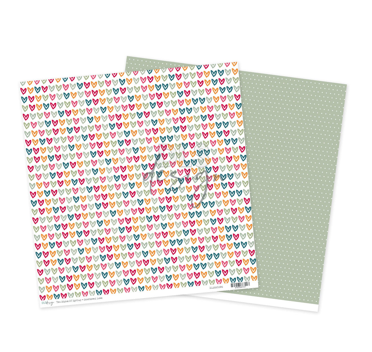 12" Paper Ten Sings Of Spring - Scattered Love – DLS Design Wholesale