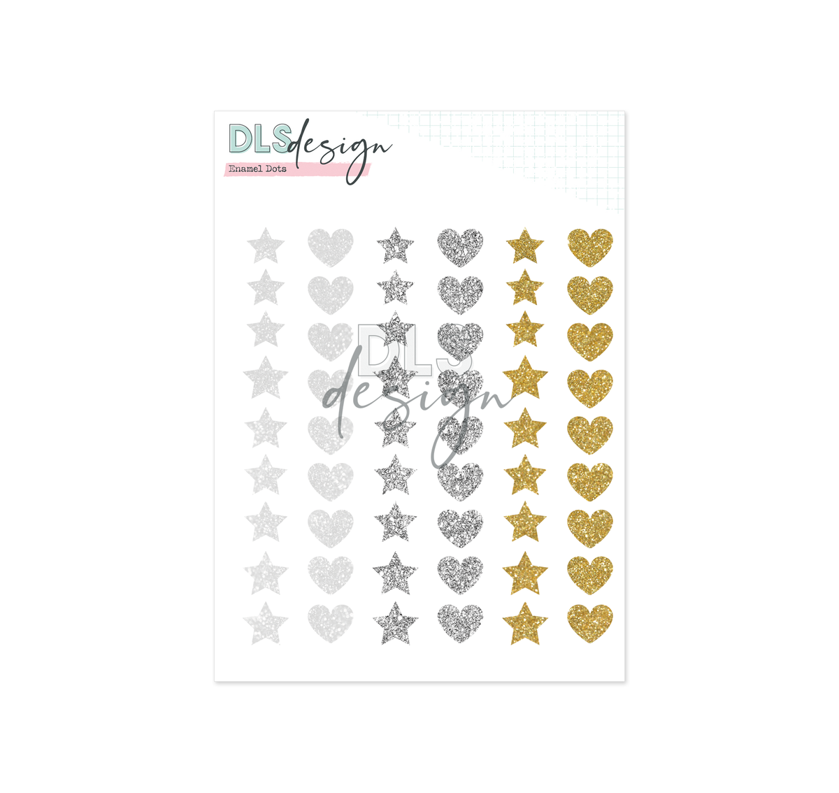Enamel Shapes Glitter – DLS Design Wholesale