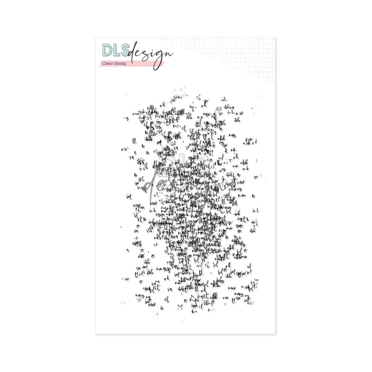 Clear Stamp Scripted Background – DLS Design Wholesale