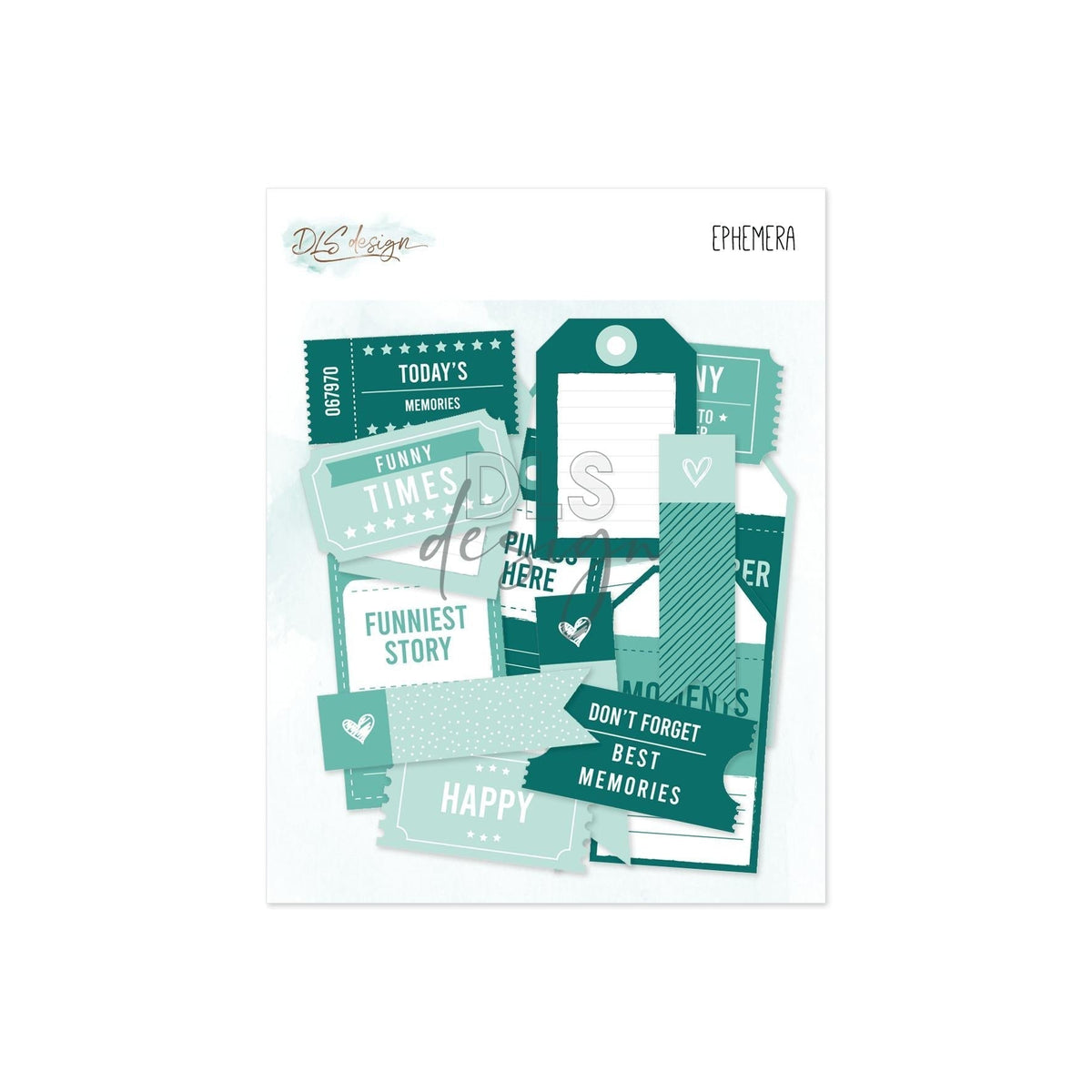 Ephemera Essential Tags Teal – DLS Design Wholesale