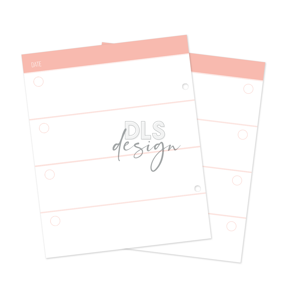 Life Story Insert 6x8" - Horizontal Weeks - Coral Sands – DLS Design Wholesale