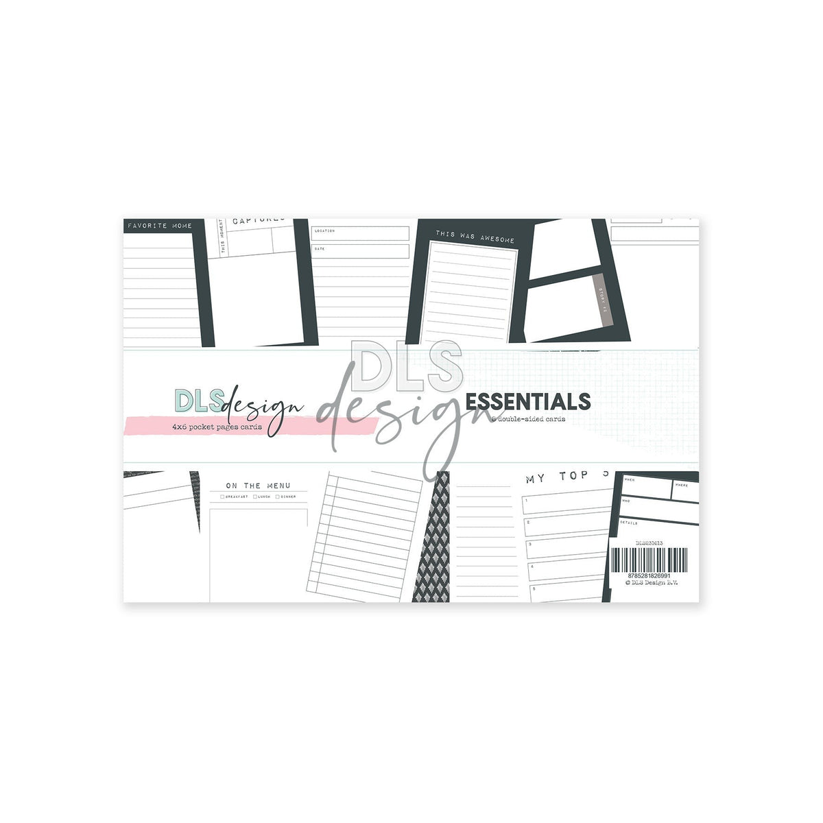 Pocket Pages set 4x6 Essentials - Black & White – DLS Design Wholesale