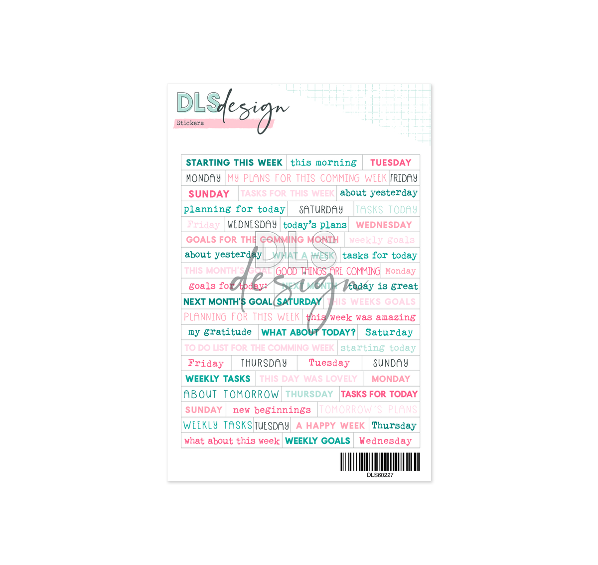 Word Stickers Starting This Week – DLS Design Wholesale