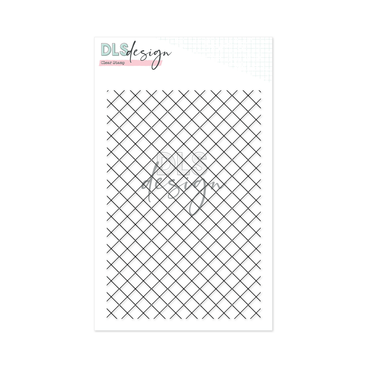 Clear Stamp Diagonal Grid – DLS Design Wholesale